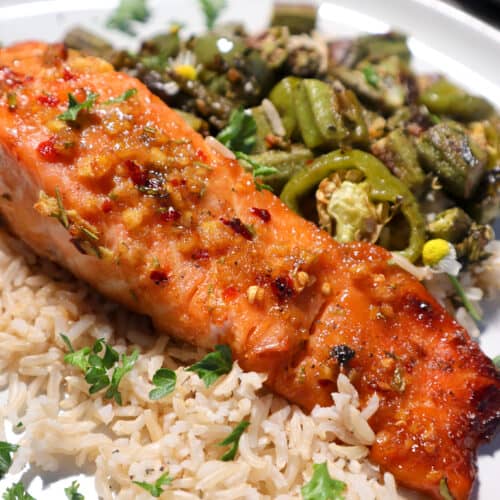 Maple Ginger Glazed Salmon - Good Food Baddie