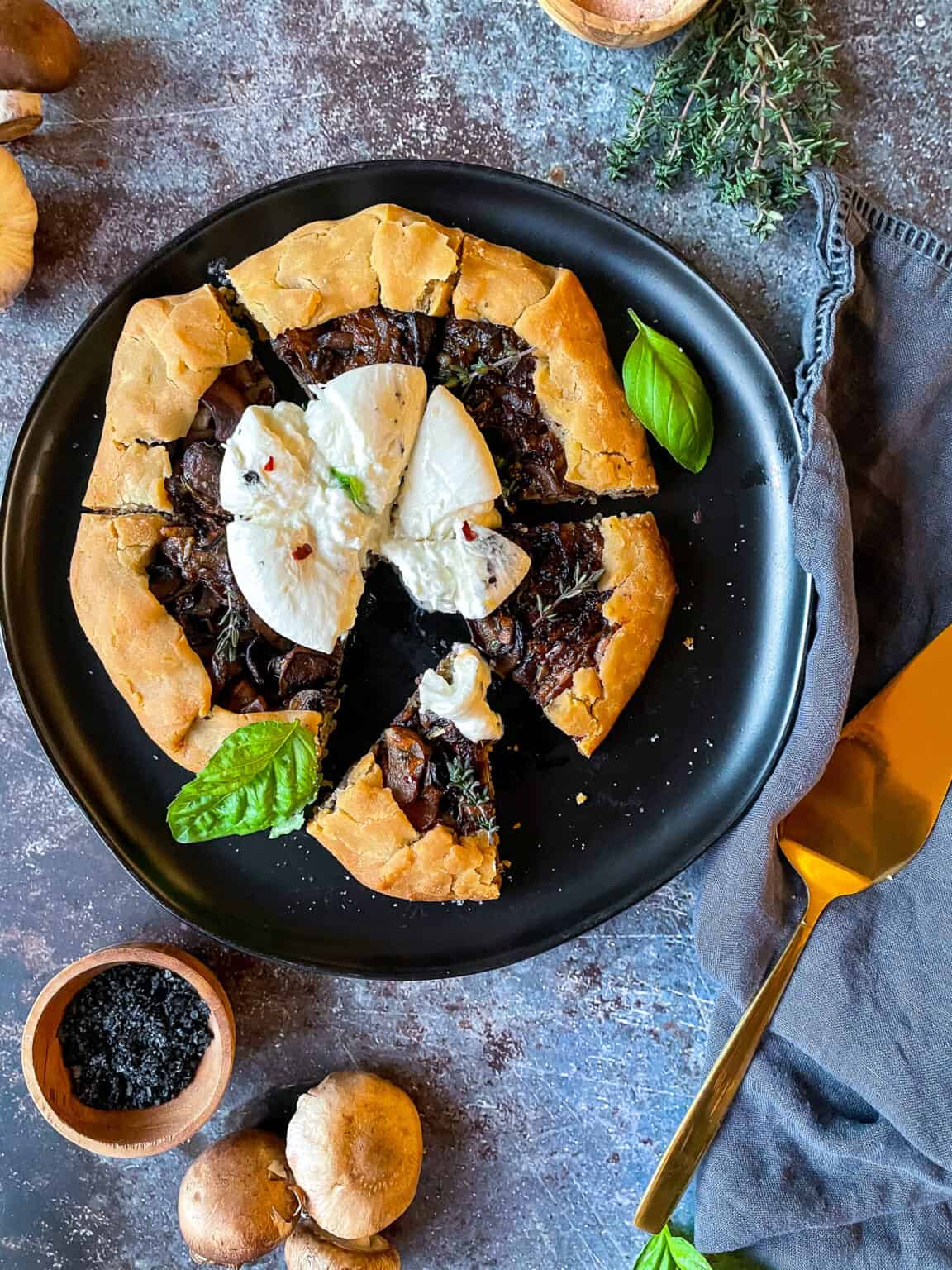 Easy Mushroom Galette Recipe (Gluten-Free) - Good Food Baddie