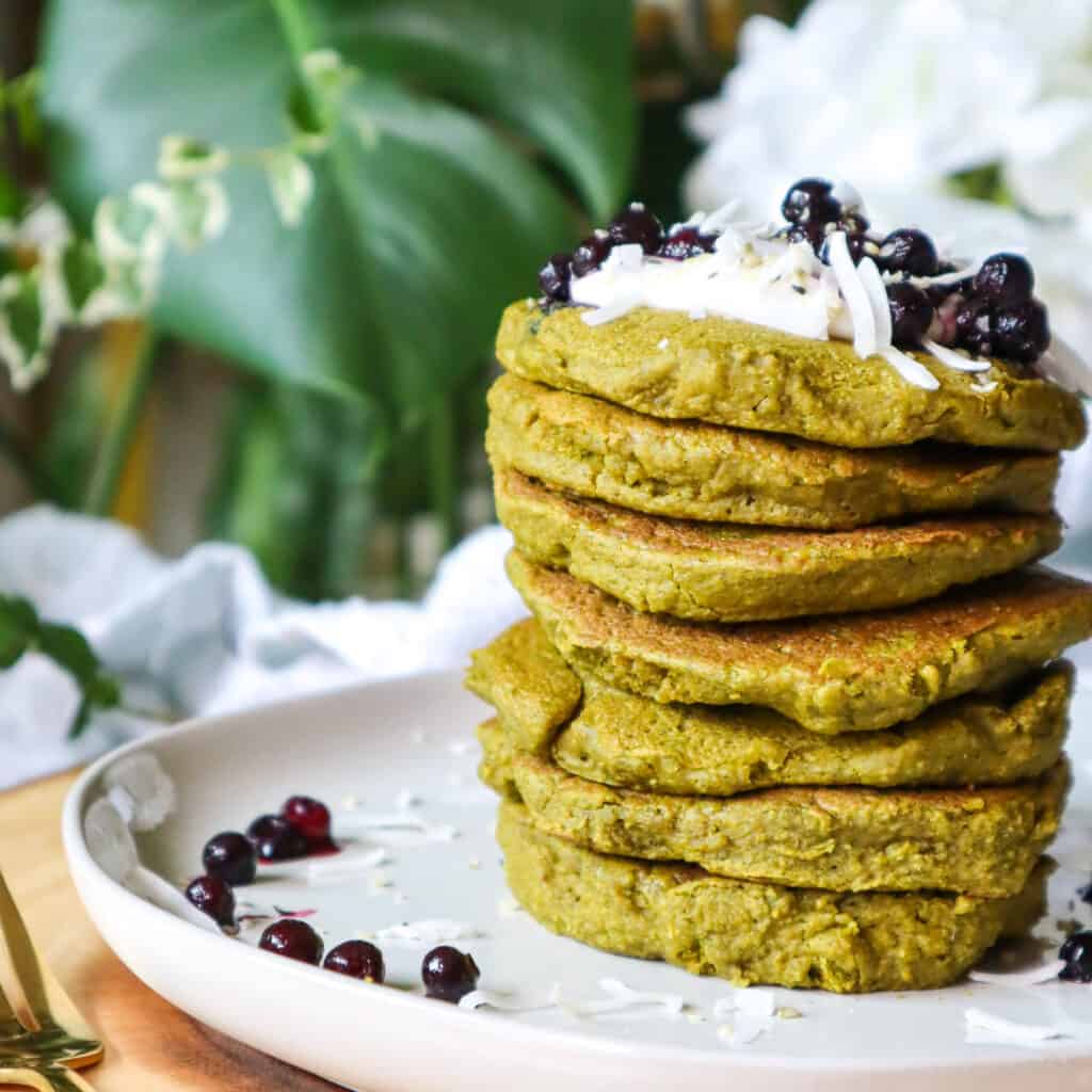 Easy Blender Moringa Pancakes (Gluten-Free + Vegan) - Good Food Baddie