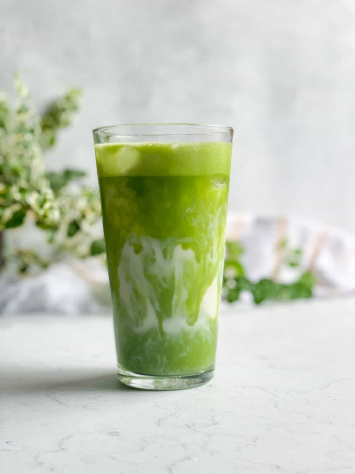 5-Minute Dairy-Free Iced Matcha Latte - Good Food Baddie