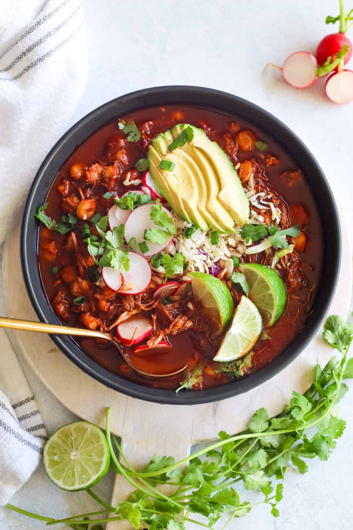 Chicken Pozole Rojo Recipe - Good Food Baddie