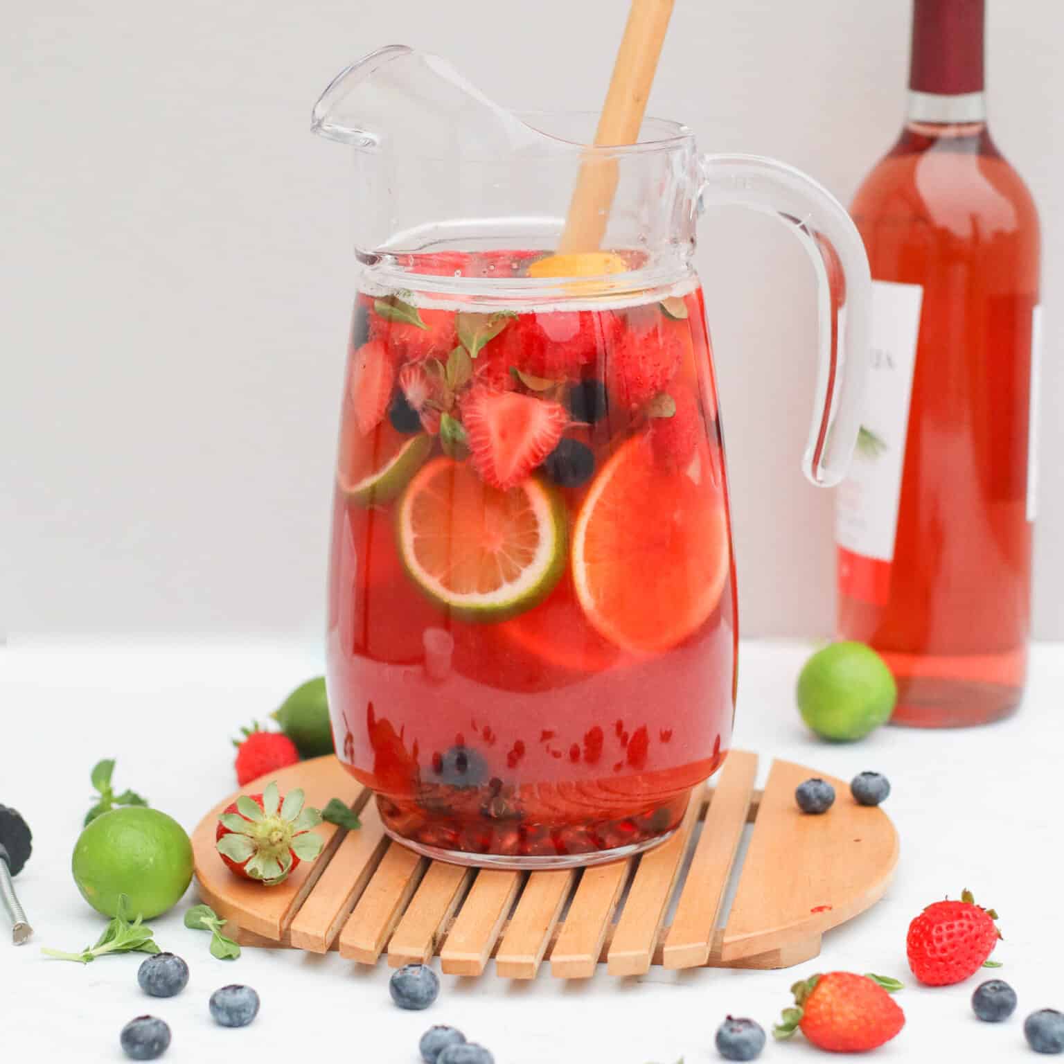 Easy Rosé Sangria Recipe! - Good Food Baddie