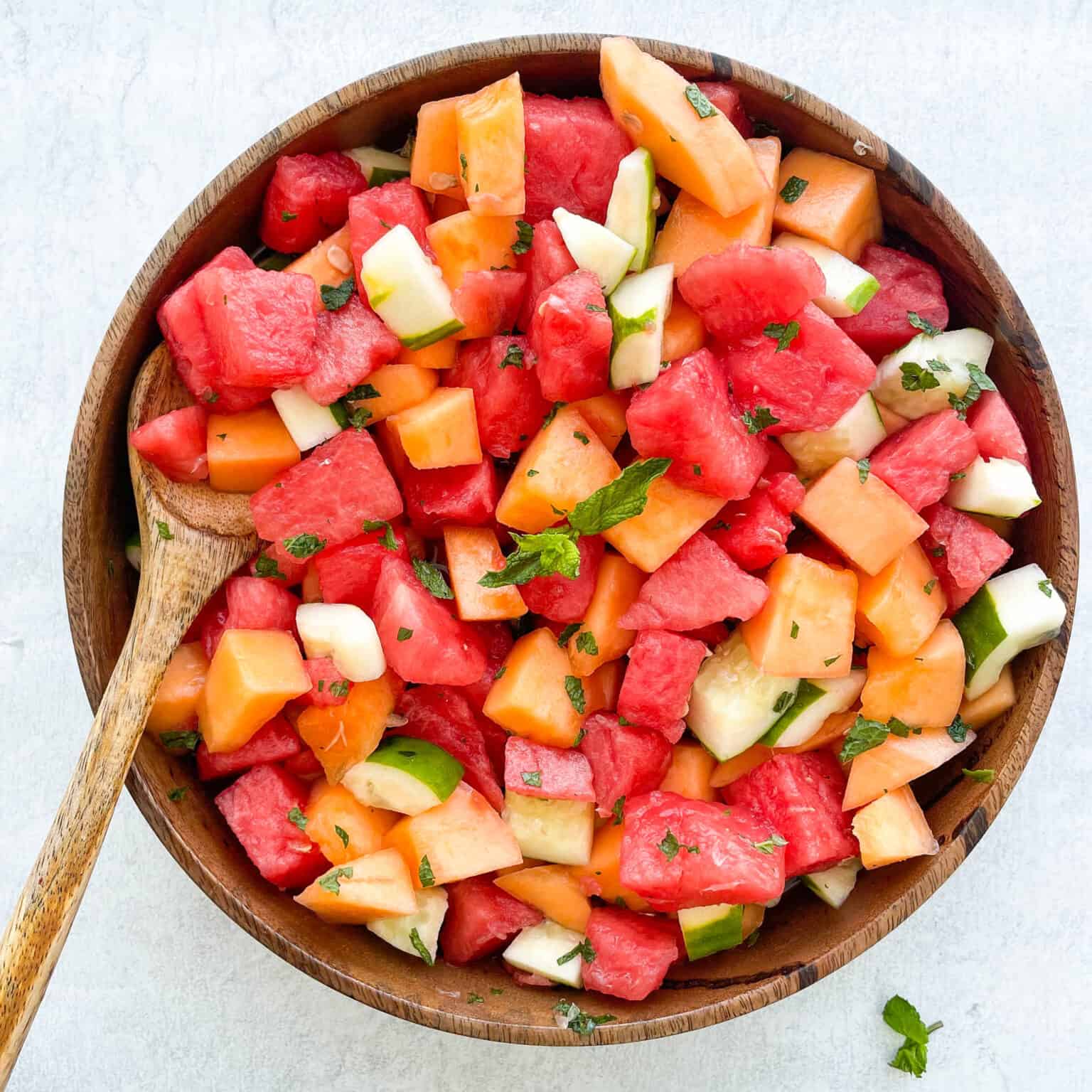 Melon Salad with Honey Lime Dressing - Good Food Baddie