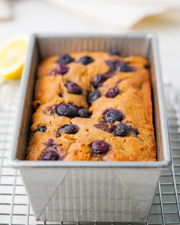 Lemon Blueberry Bread (Gluten-Free) - Good Food Baddie